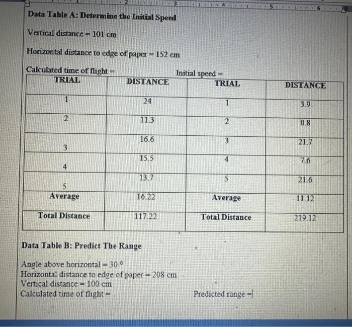 Solved experiment Title: projectile motionfill in the blank | Chegg.com