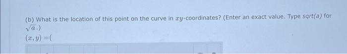 Solved Consider the curve defined parametrically by | Chegg.com