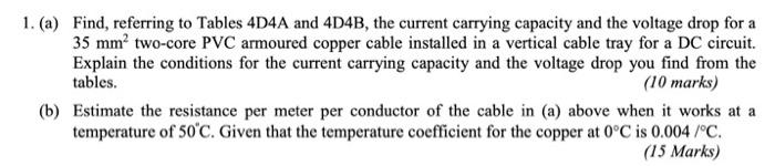 Solved 1. (a) Find, referring to Tables 4D4A and 4D4B, the | Chegg.com