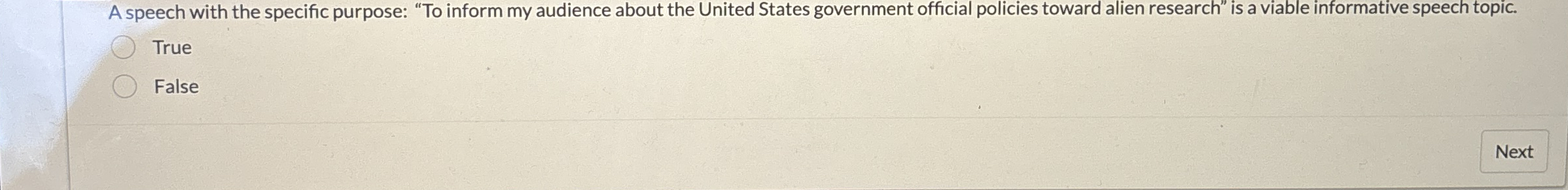 Solved A speech with the specific purpose: "To inform my | Chegg.com