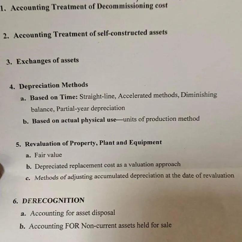 Solved 1. Accounting Treatment of Decommissioning cost 2. | Chegg.com