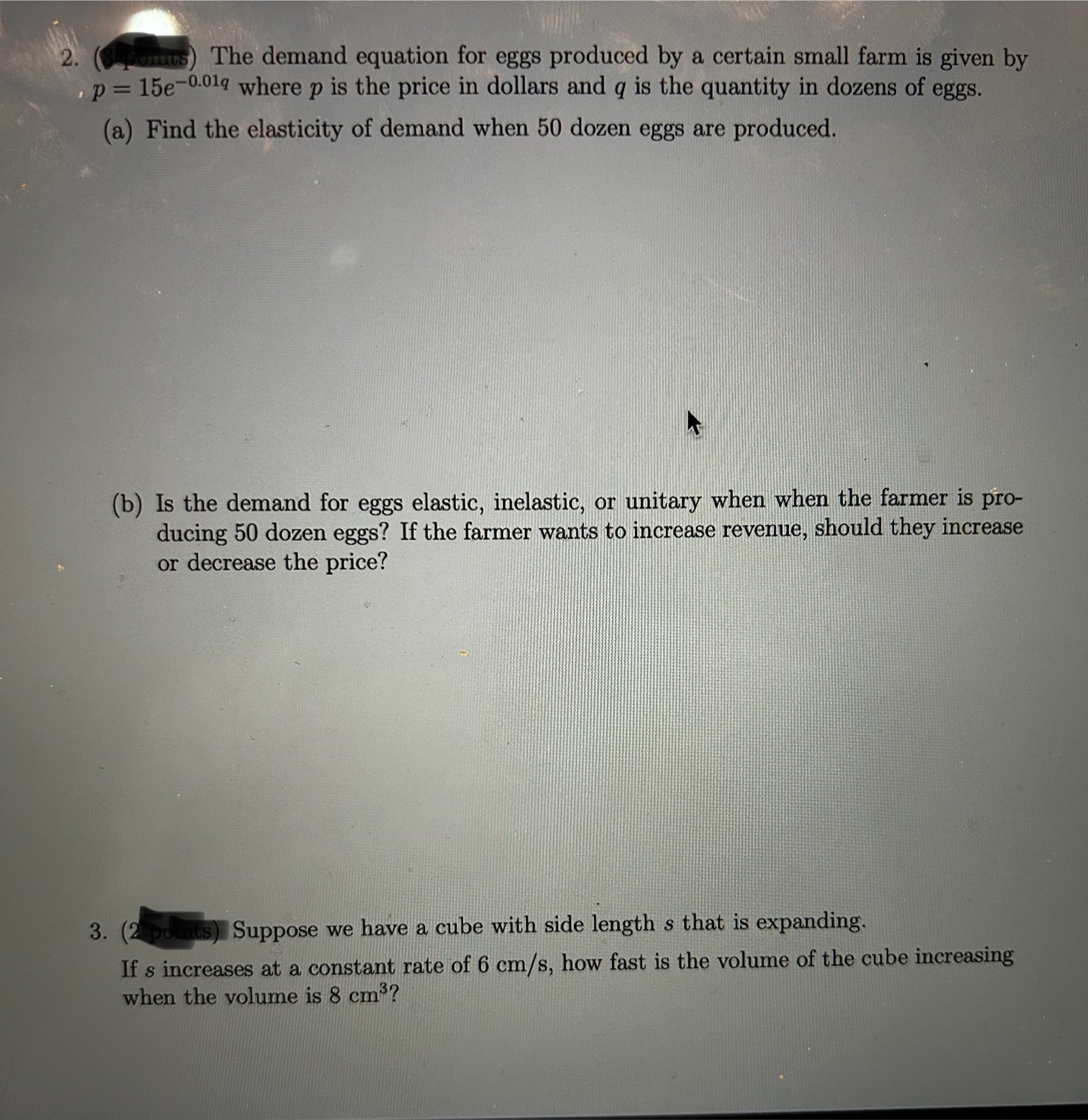 Solved (Cints The demand equation for eggs produced by a | Chegg.com