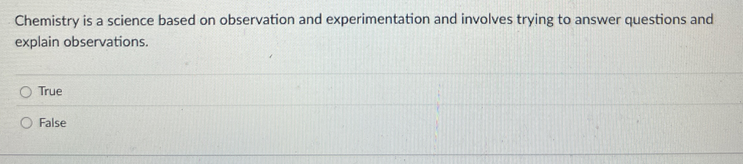 Solved Chemistry is a science based on observation and | Chegg.com