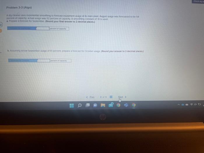 Solved Additional Problem 03-01 (Algo) Compute a | Chegg.com