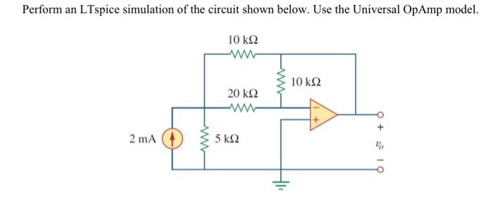 Solved I'm trying to simulate this circuit in LTSpice but | Chegg.com