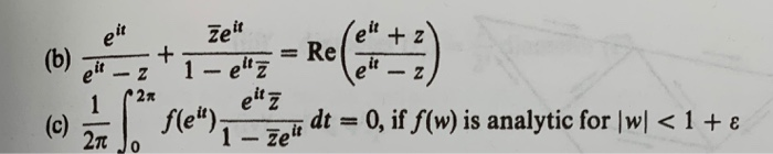 Solved The Poisson Kernel* on 21. Verify each of the | Chegg.com