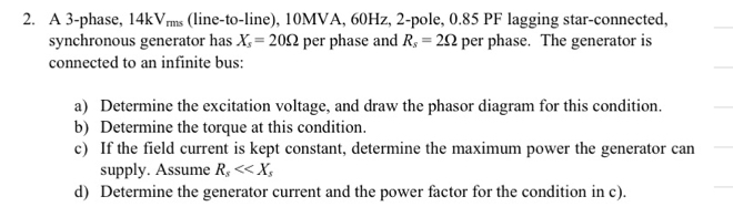 Solved A 3 -phase, | Chegg.com