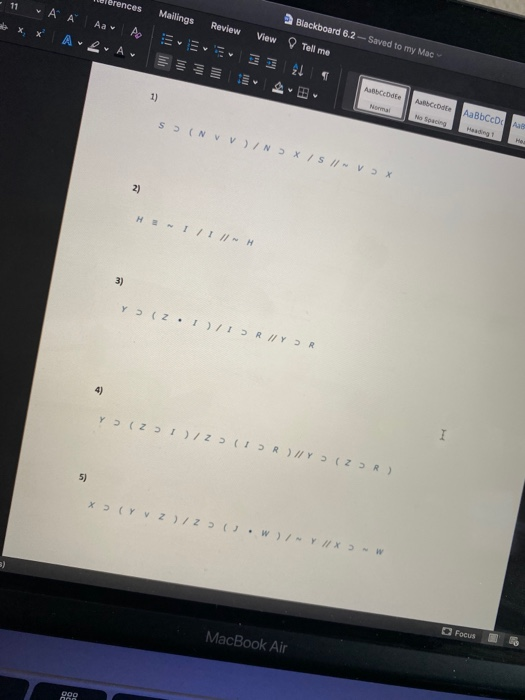 Solved aut References Mailings Blackboard 6.2 - Saved to my | Chegg.com