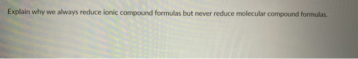 Solved Explain the purpose of subscripts of ions in the | Chegg.com