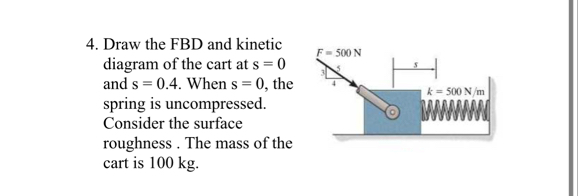 Solved Answer plsDraw the FBD and kinetic diagram of the | Chegg.com