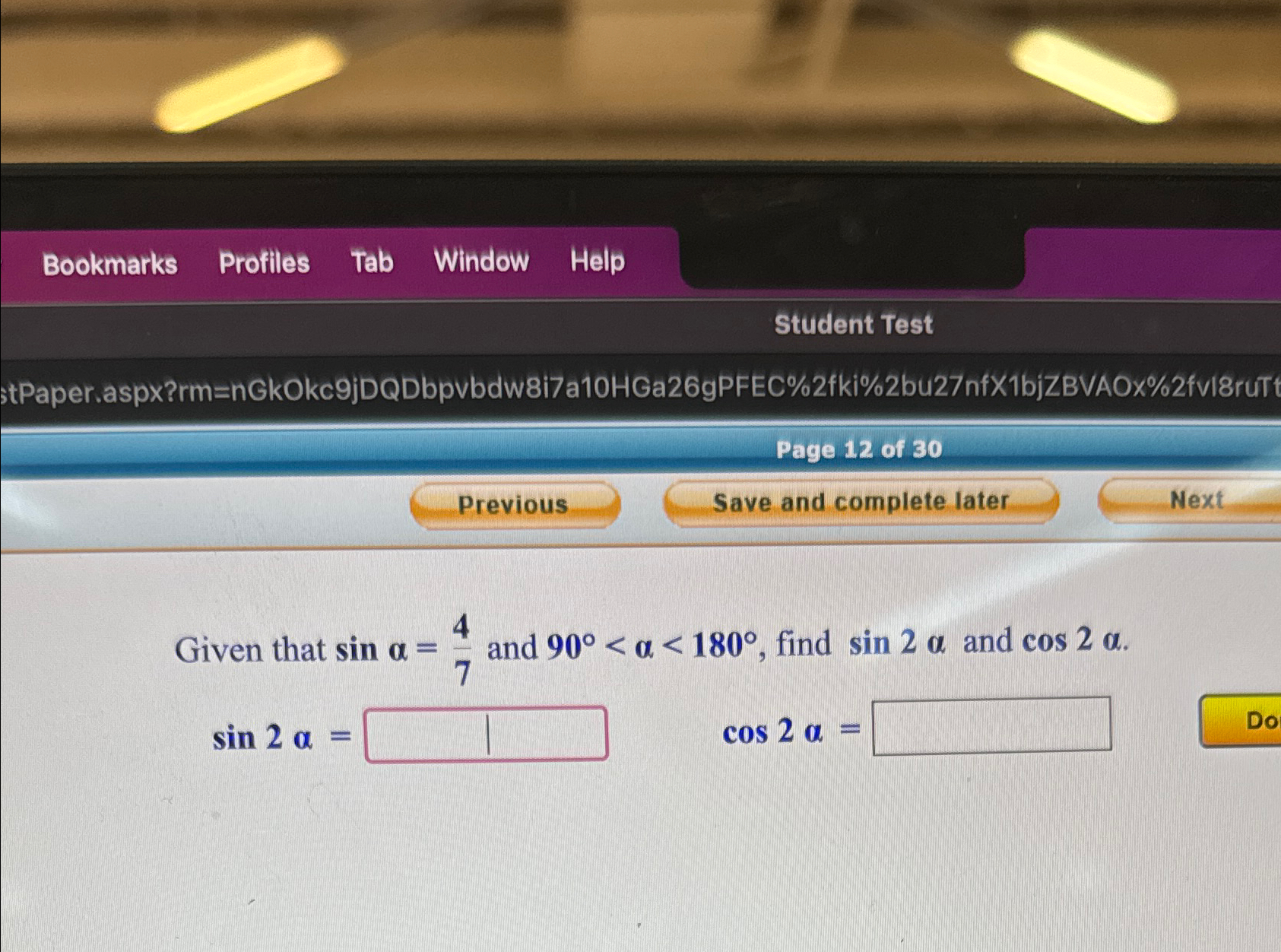 Solved BookmarksProfilesTabWindowHelpStudent | Chegg.com