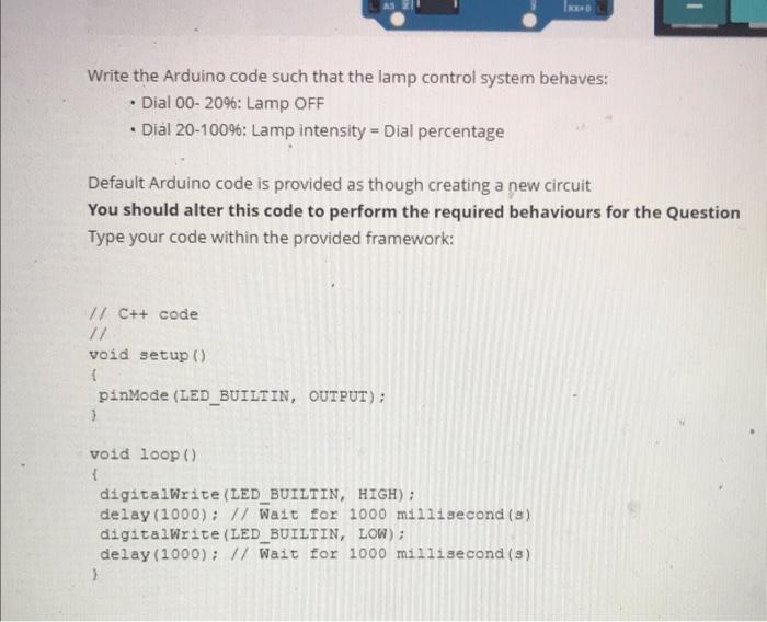 Solved Question 13 You are given the following lamp control | Chegg.com