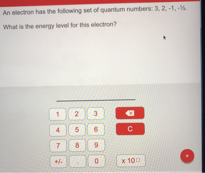 Solved An electron has the following set of quantum numbers: | Chegg.com
