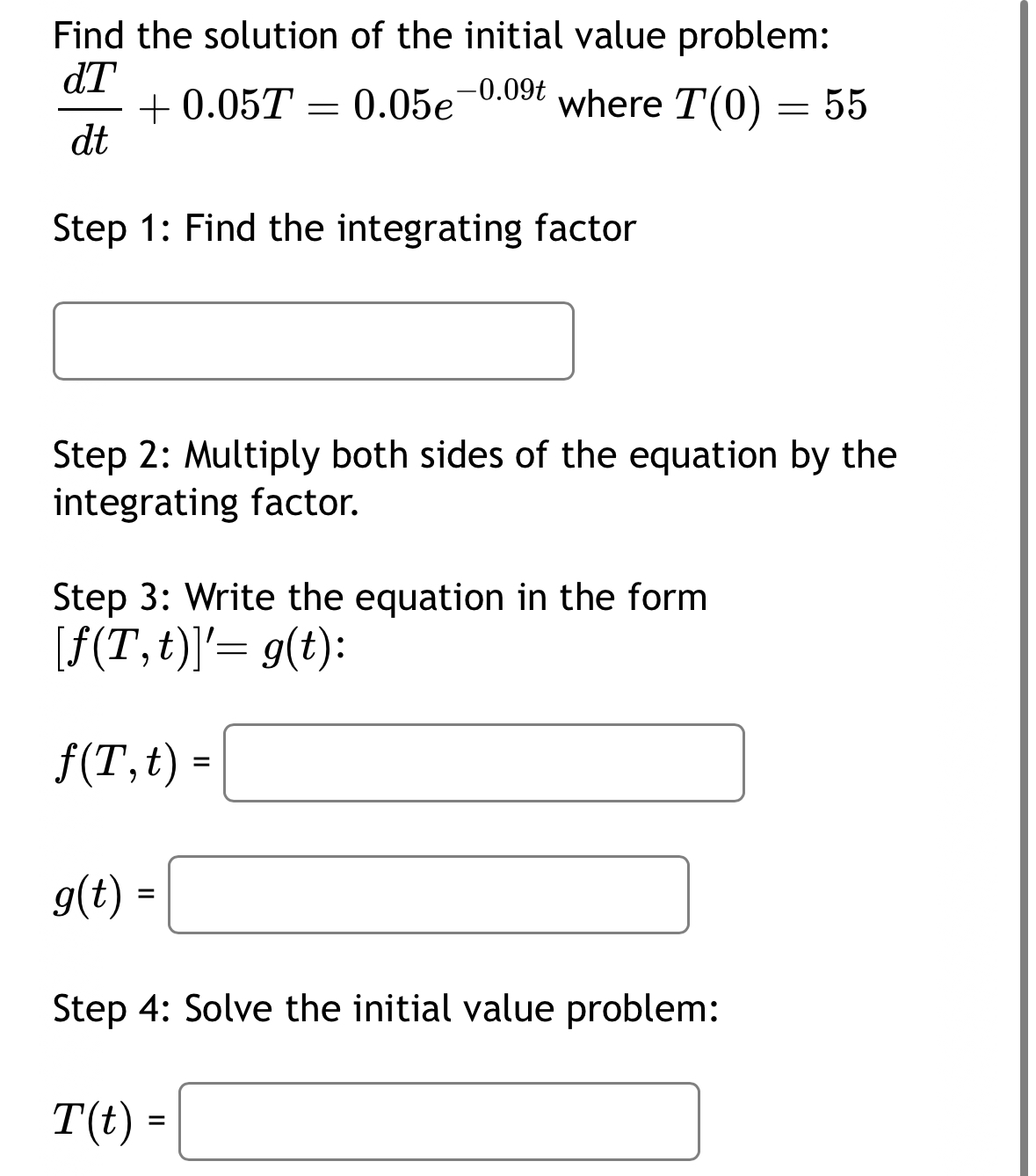 Solved Find the solution of ﻿the initial value | Chegg.com