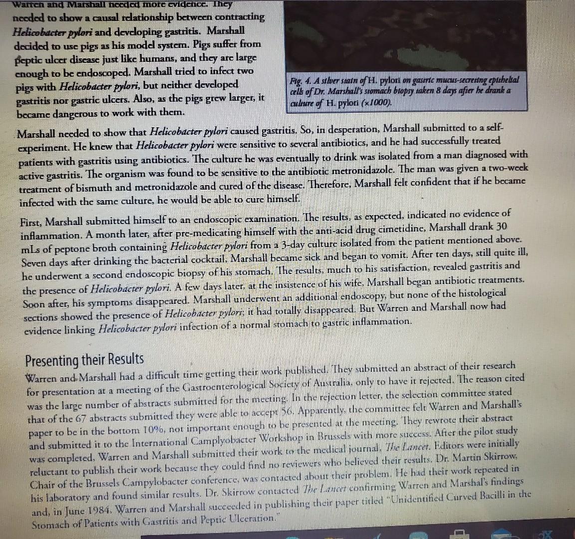 2 Dr. Robin Warren The story begins with Dr. J. Robin | Chegg.com