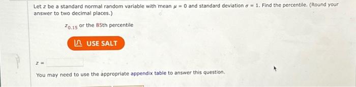 Solved Answer The Question For A Normal Random Variable X 6640