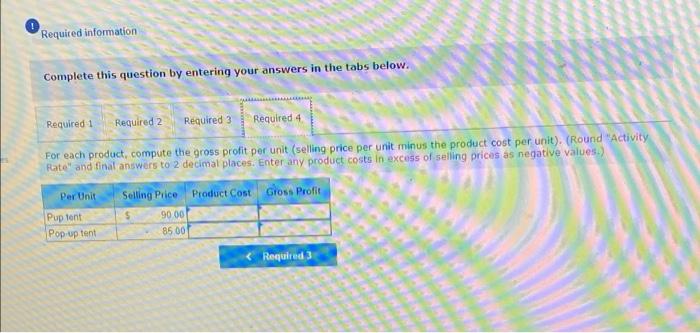 Solved Problem 4-3A (Algo) Using activity-based costing to | Chegg.com