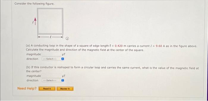 Solved Consider the following figure. (a) A conducting loop | Chegg.com