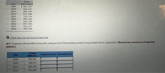 Solved Click here for the Excel Data Flle d-1. Compute all | Chegg.com