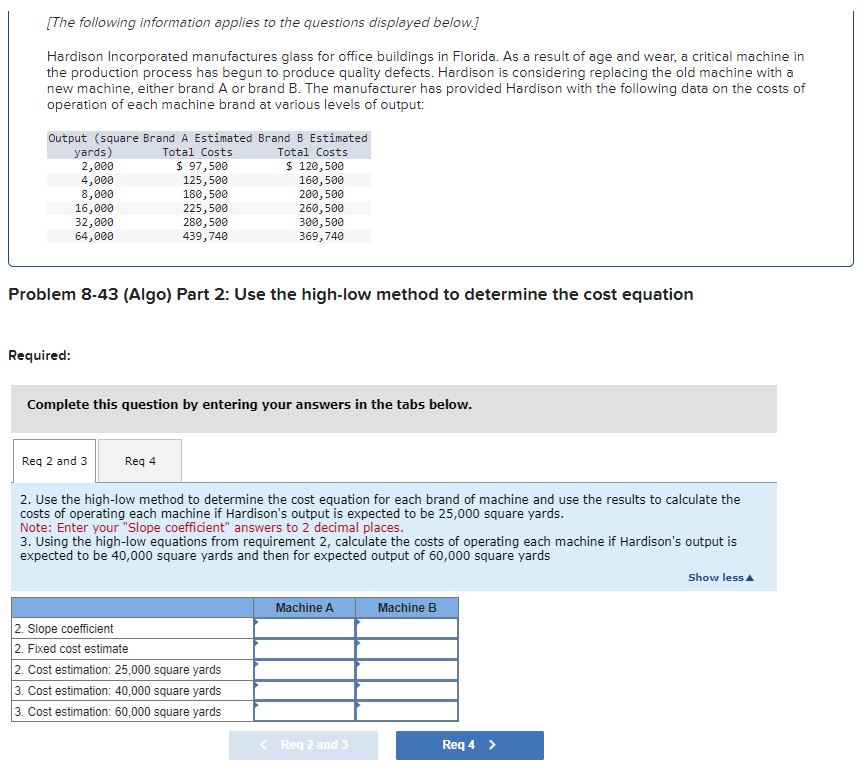 Solved 2. ﻿Use the high-low method to determine the cost | Chegg.com