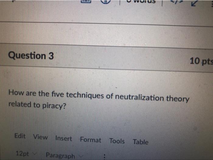 Solved --- Question 3 10 pts How are the five techniques of | Chegg.com