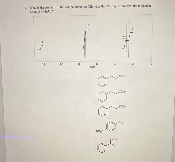 Solved What is the structure of the compound in the | Chegg.com