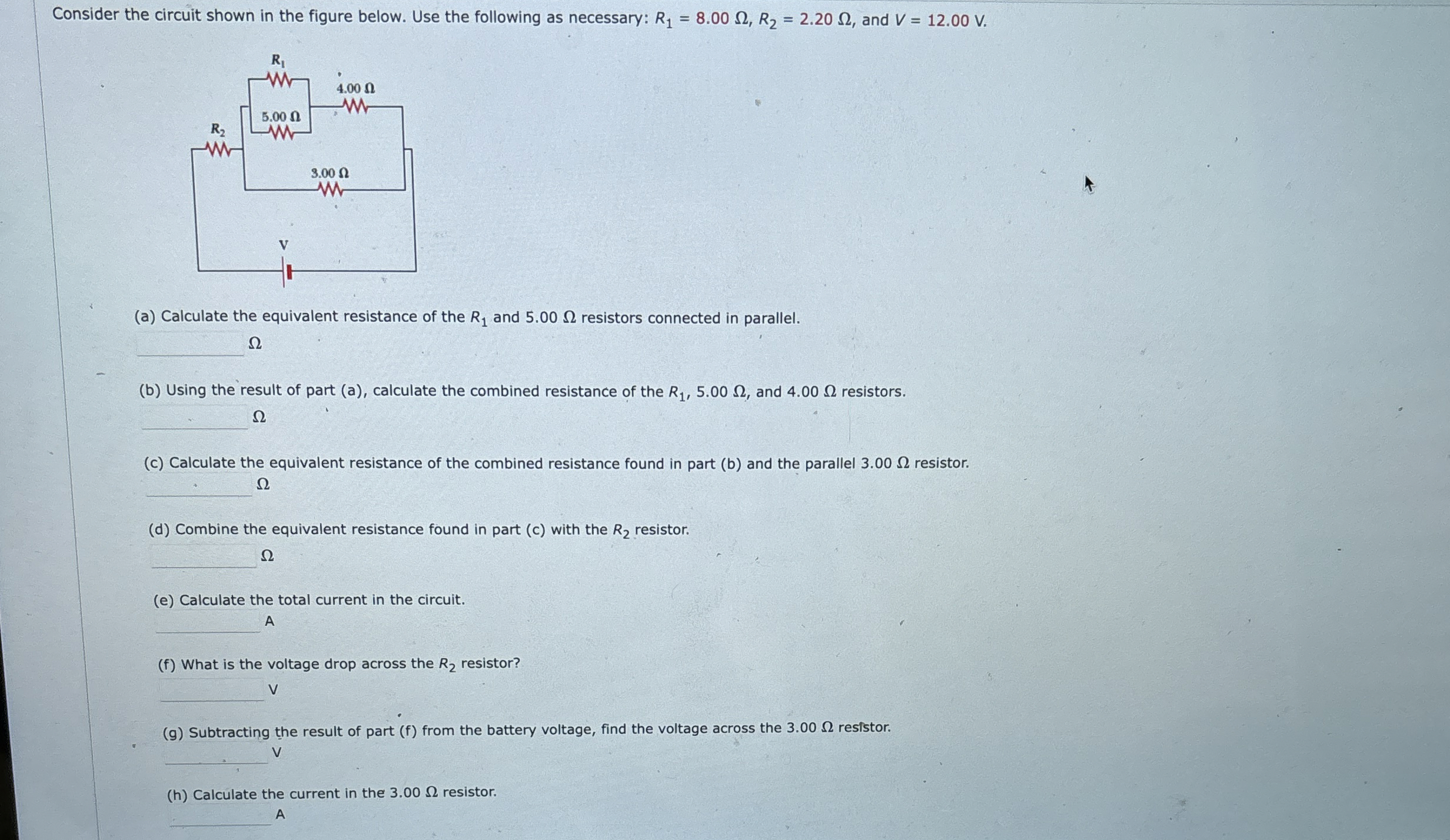 Solved Consider the circuit shown in the figure below. Use | Chegg.com