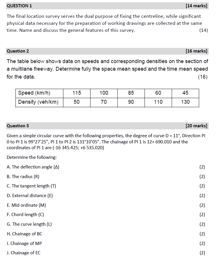 Solved QUESTION 1The final location survey serves the dual | Chegg.com