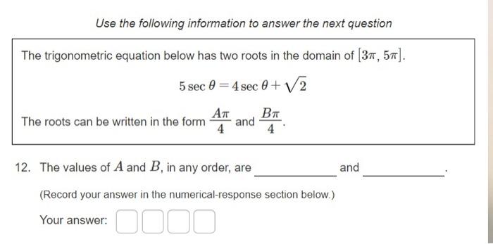 Solved Use the following information to answer the next | Chegg.com