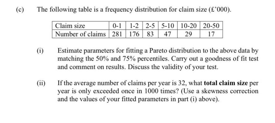 Solved The following table is a frequency distribution for | Chegg.com