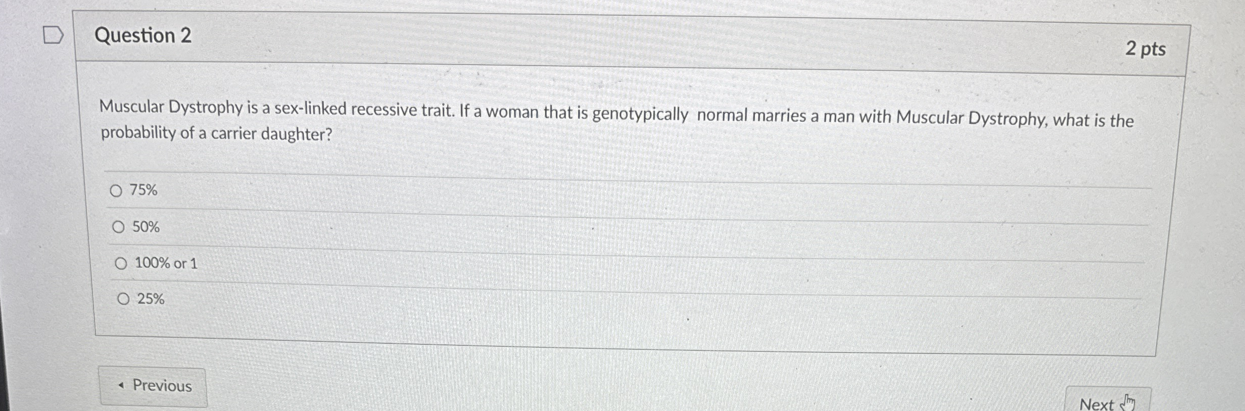 High Quality Solution Question 22 ﻿ptsmuscular Dystrophy Is A Sex