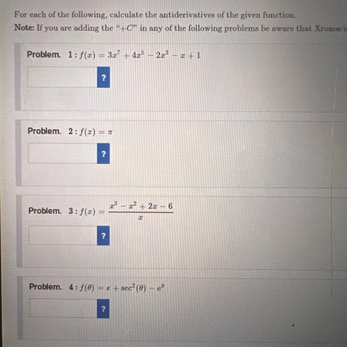 Solved For each of the following, calculate the | Chegg.com