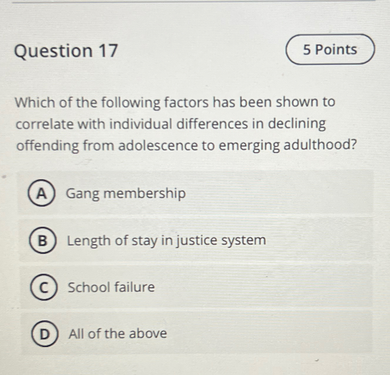 Solved Question 175 ﻿PointsWhich of the following factors | Chegg.com
