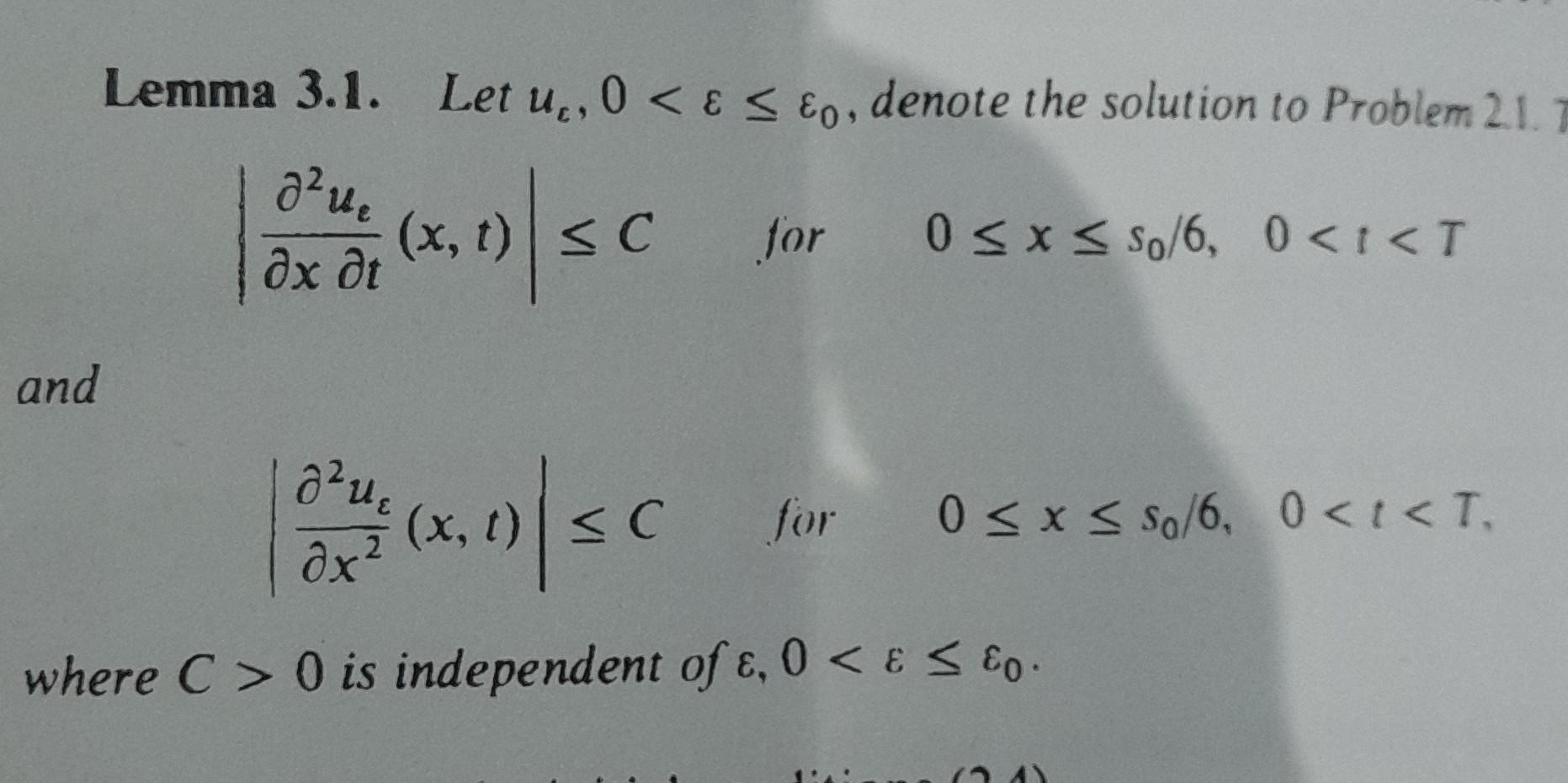 Solved Lemma 3.2. Let ut,0
