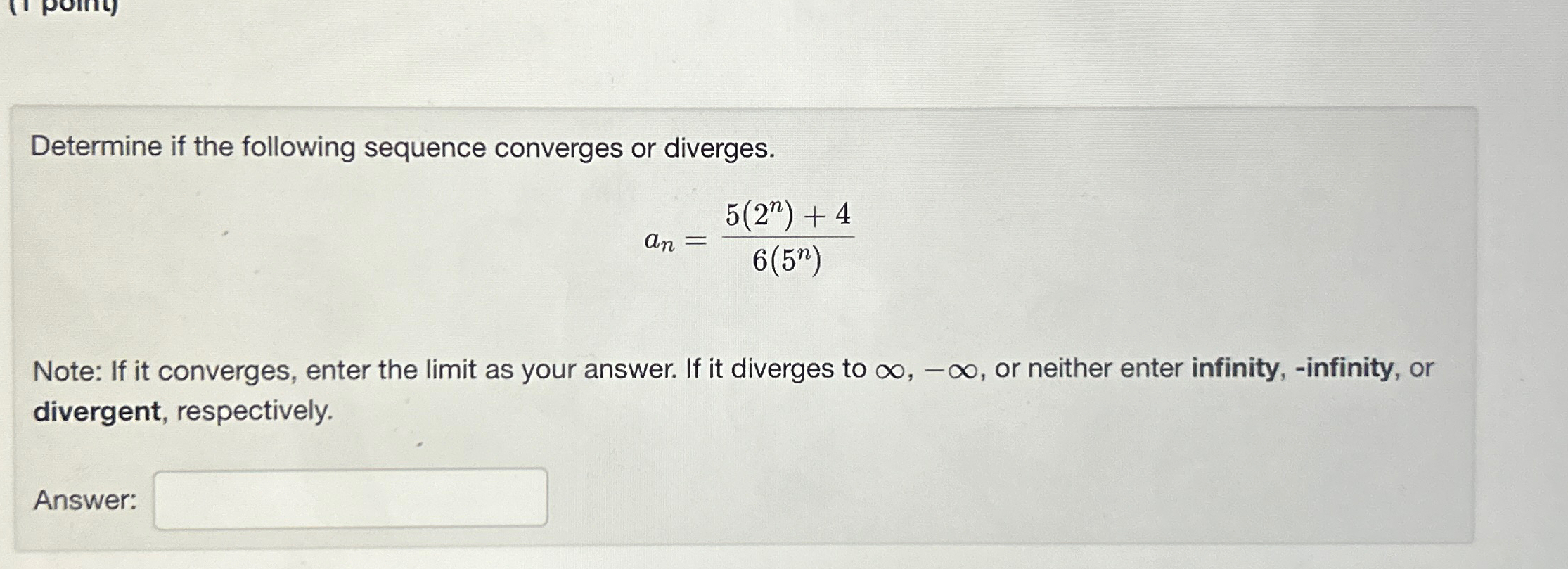 Solved Determine if the following sequence converges or | Chegg.com