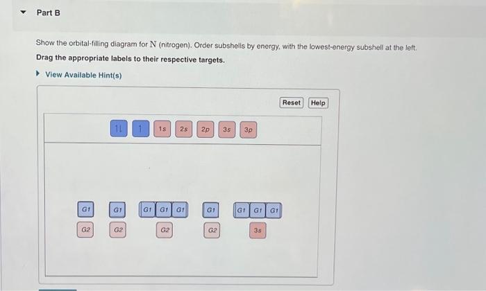 Solved Show the orbital-filling diagram for N (nitrogen), | Chegg.com