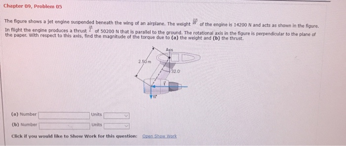 Solved Chapter 09, Problem 05 The figure shows a jet engine | Chegg.com