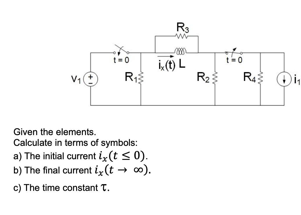 Solved Given the elements.Calculate in terms of symbols:a) | Chegg.com
