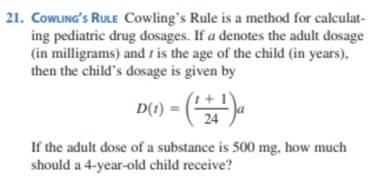 Solved Cowung's Rule Cowling's Rule is a method for | Chegg.com