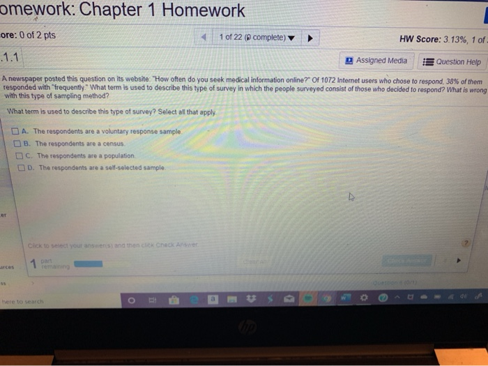 Solved Omework Chapter 1 Homework Ore 0 Of 2 Pts 1 Of 22