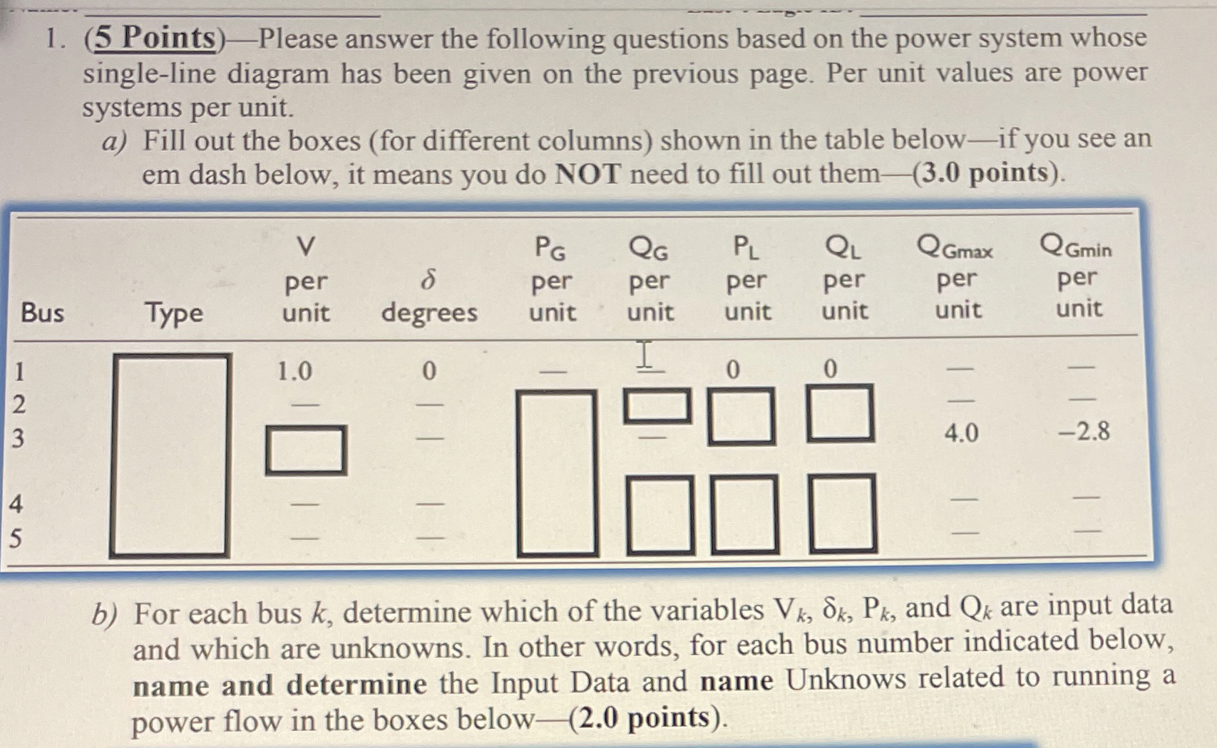 Solved (5 ﻿Points)-Please answer the following questions | Chegg.com