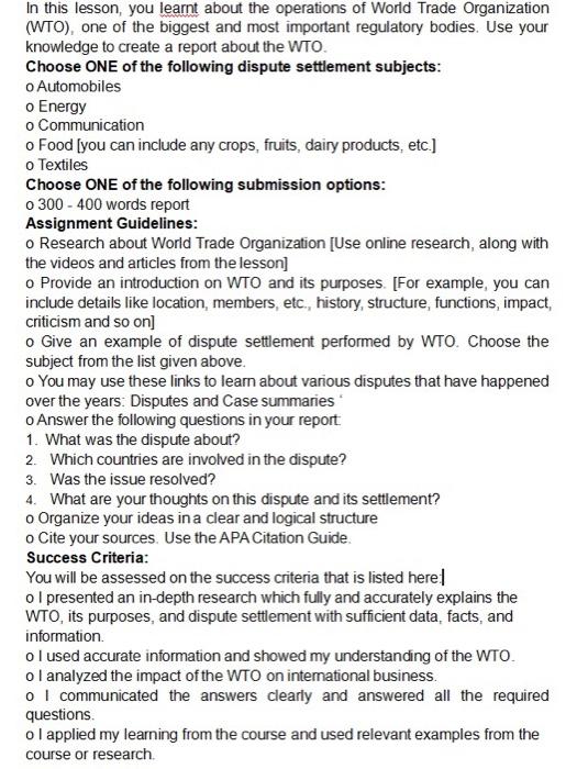 Solved In this lesson, you learnt about the operations of | Chegg.com