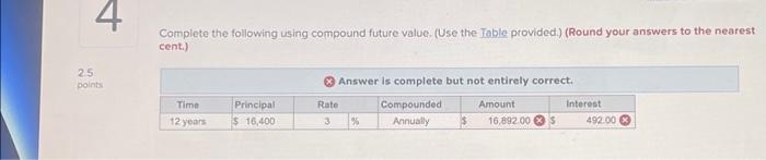 Solved Complete the following without using Table12.1. | Chegg.com