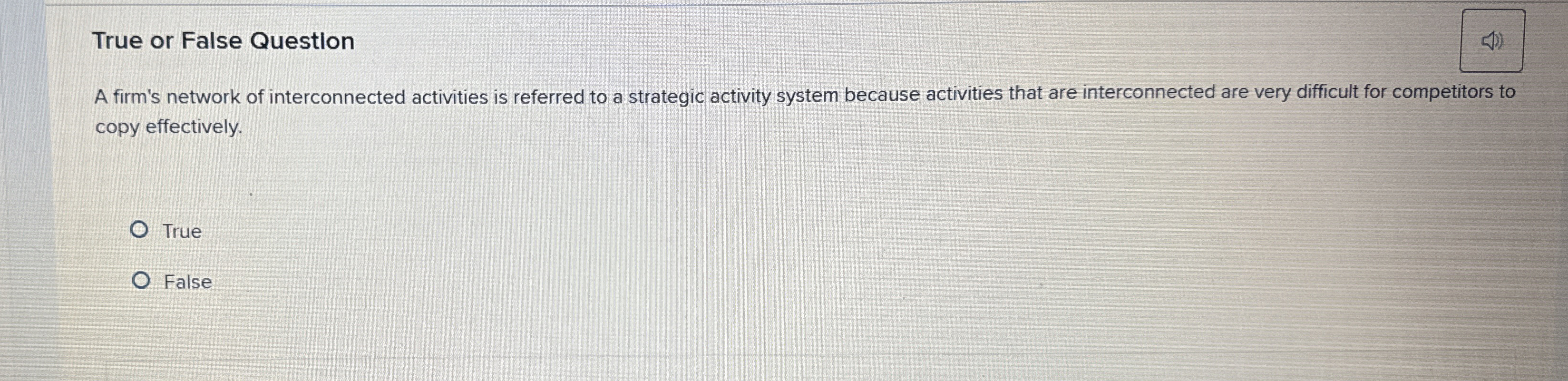 Solved True or False QuestlonA firm's network of | Chegg.com