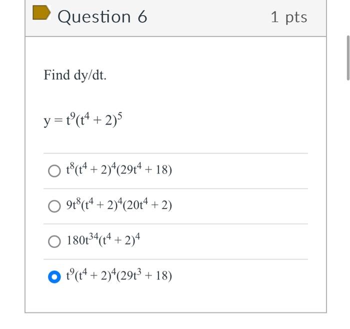 Solved Question 9 Find dy/dx by implicit differentiation. | Chegg.com