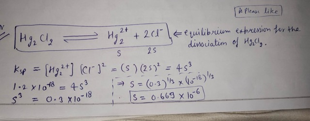 Solved Question 2 (5 points) Hg2Cl2 is an insoluble compound | Chegg.com