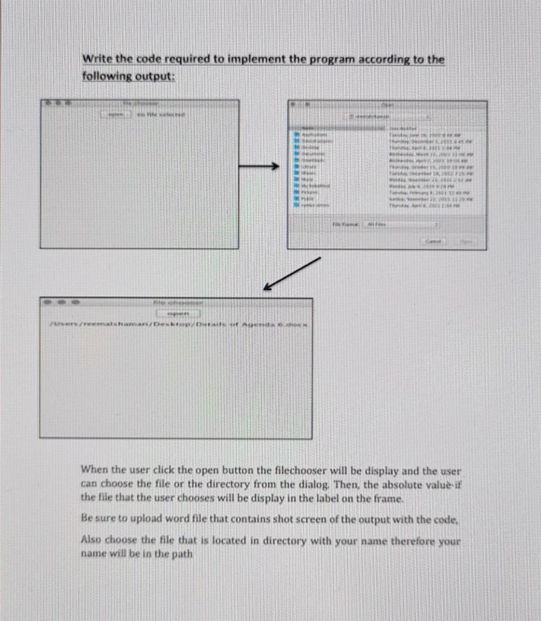 Solved Write the code required to implement the program | Chegg.com