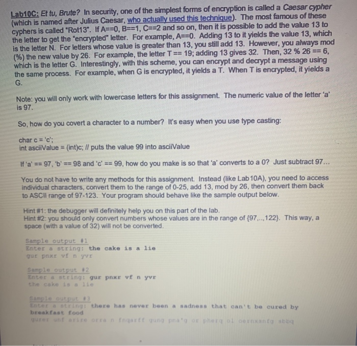 Solved Lab10A: A land with no vowels. If you enjoy leaming | Chegg.com