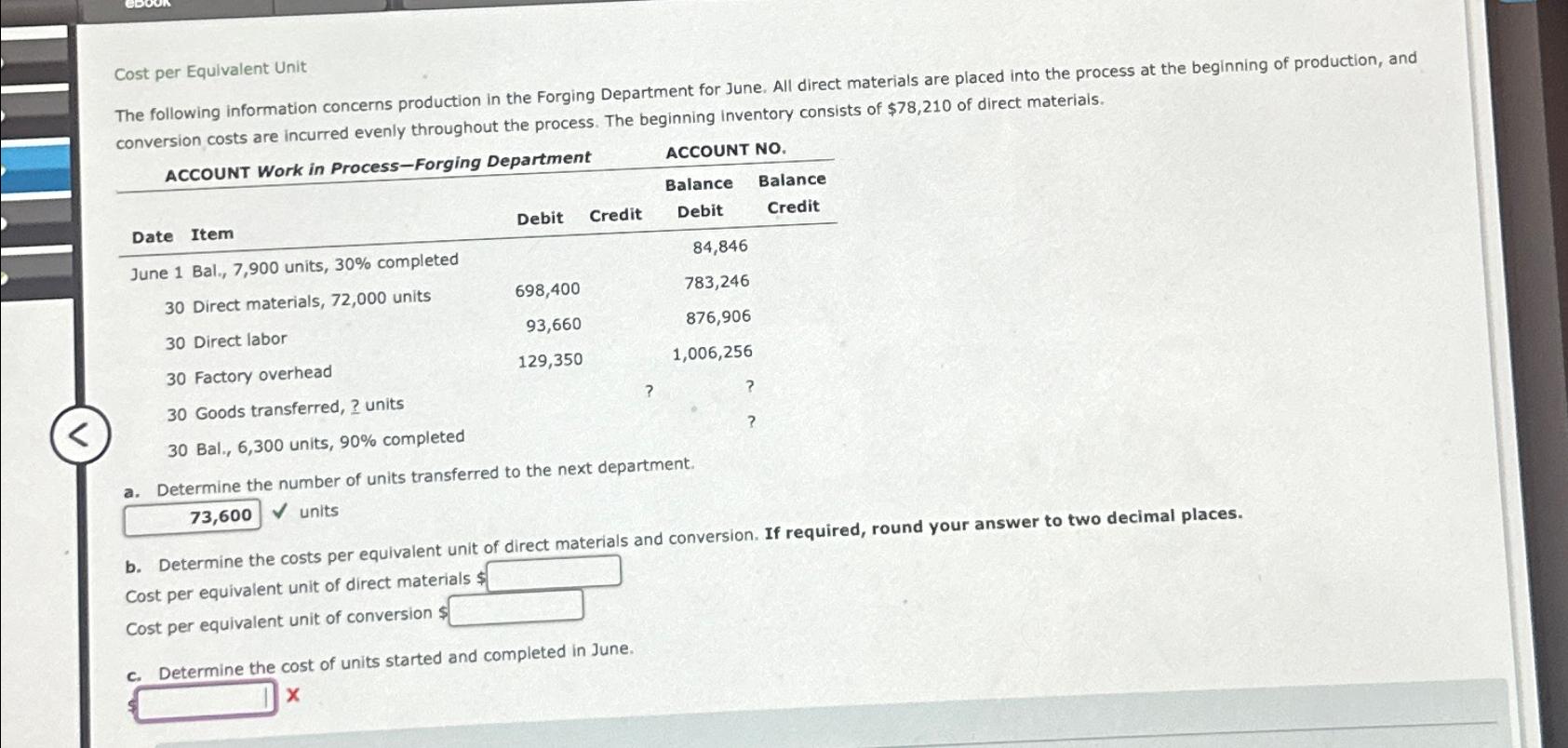 Solved Cost per Equivalent Unit conversion costs are | Chegg.com