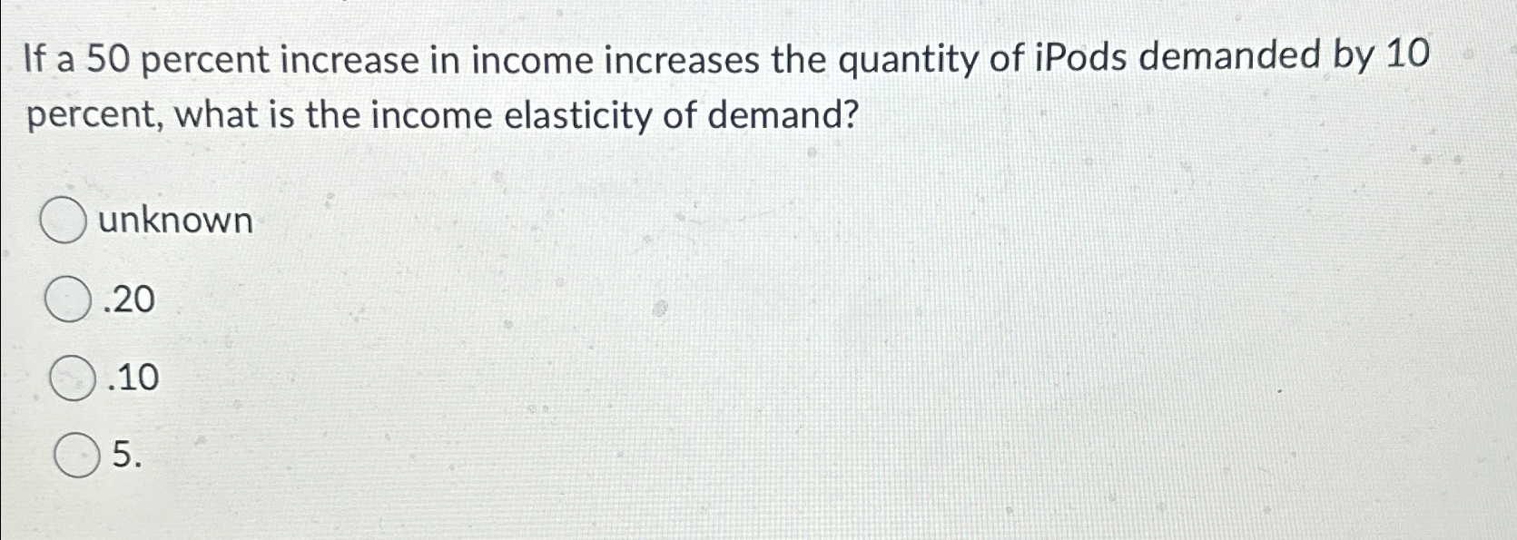 Solved If a 50 ﻿percent increase in income increases the | Chegg.com